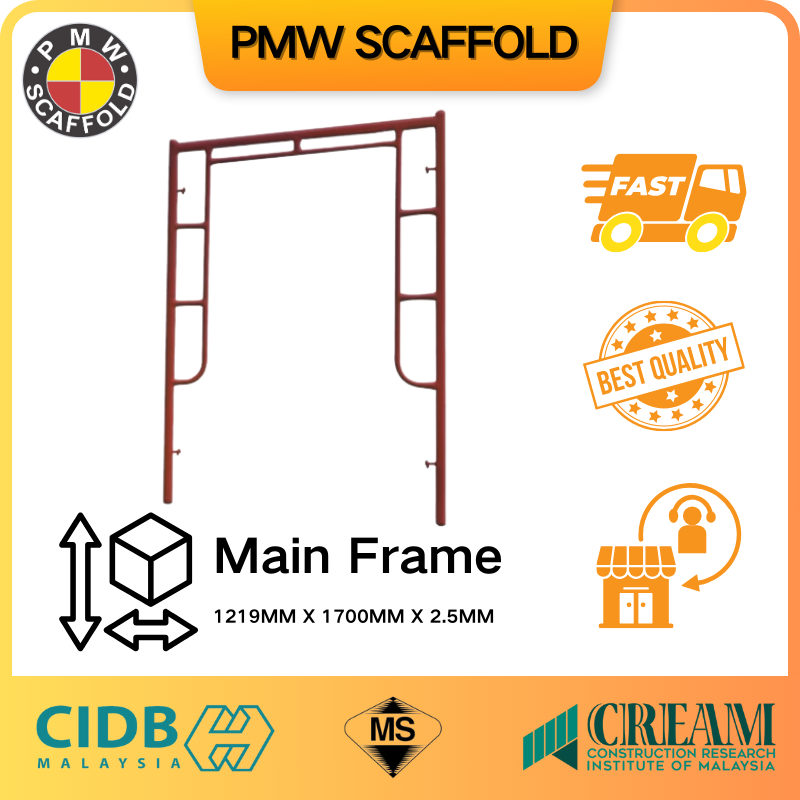 New Unit 5.5 Feet/1700mm/A Frame/Main Frame/Perancah/脚手架/鹰架/铁架/Scaffold ...