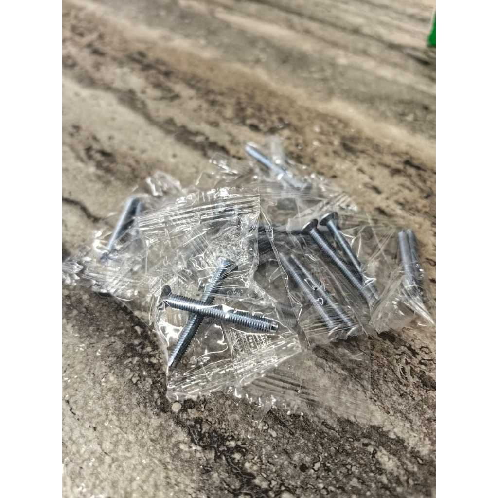 10PCS SWITCH SOCKET SCREW FOR ELECTRICAL PVC/METAL BASE PHILIP HEAD ...