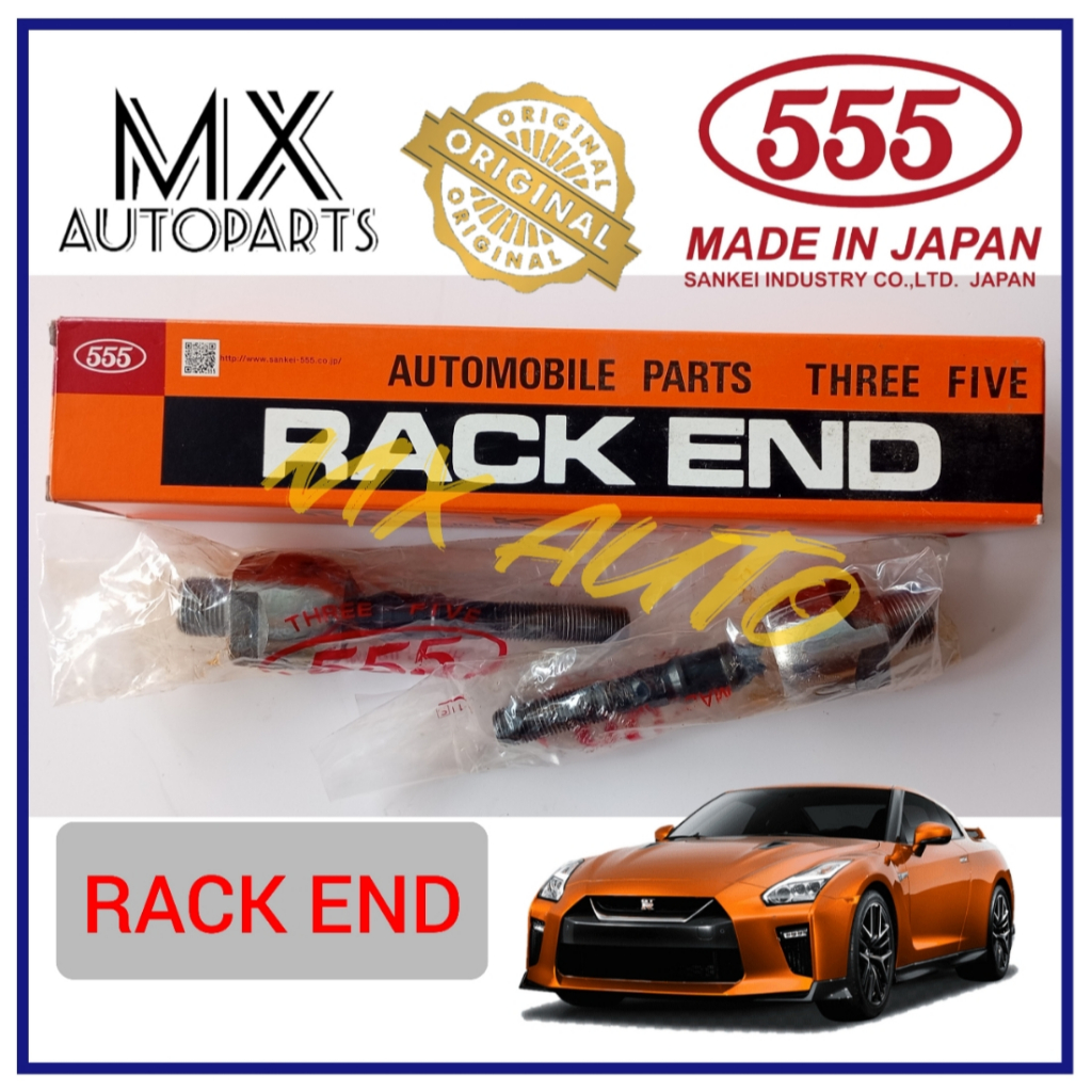 ORIGINAL JAPAN 555 NISSAN SKYLINE GTR R35 STEERING RACK END 1SET / 2PCS ...
