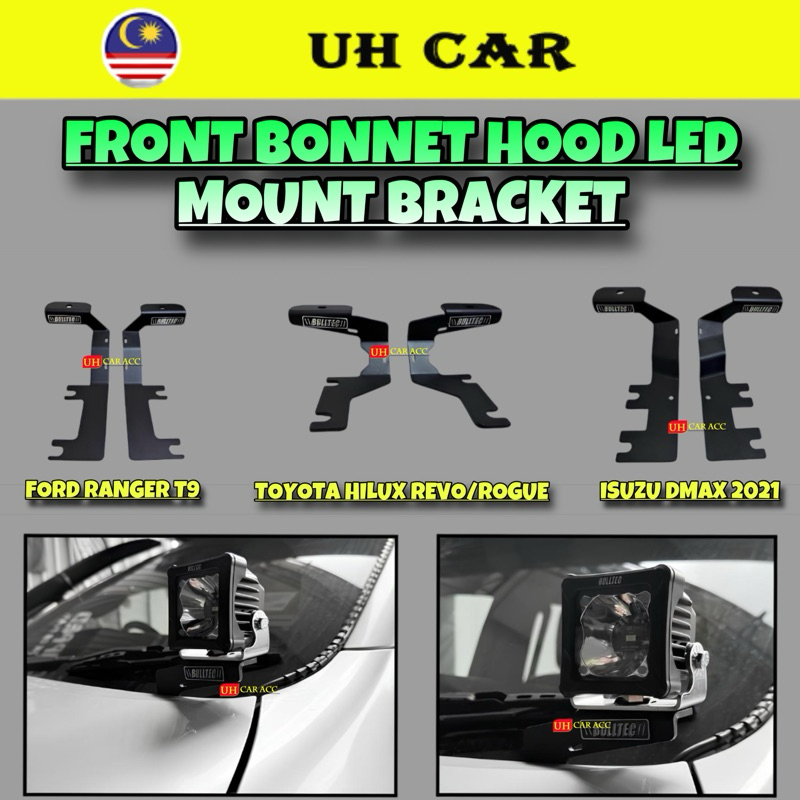 (BONNET BRACKET) Ford Ranger T9 Toyota Hilux Revo Rogue Isuzu Dmax ...