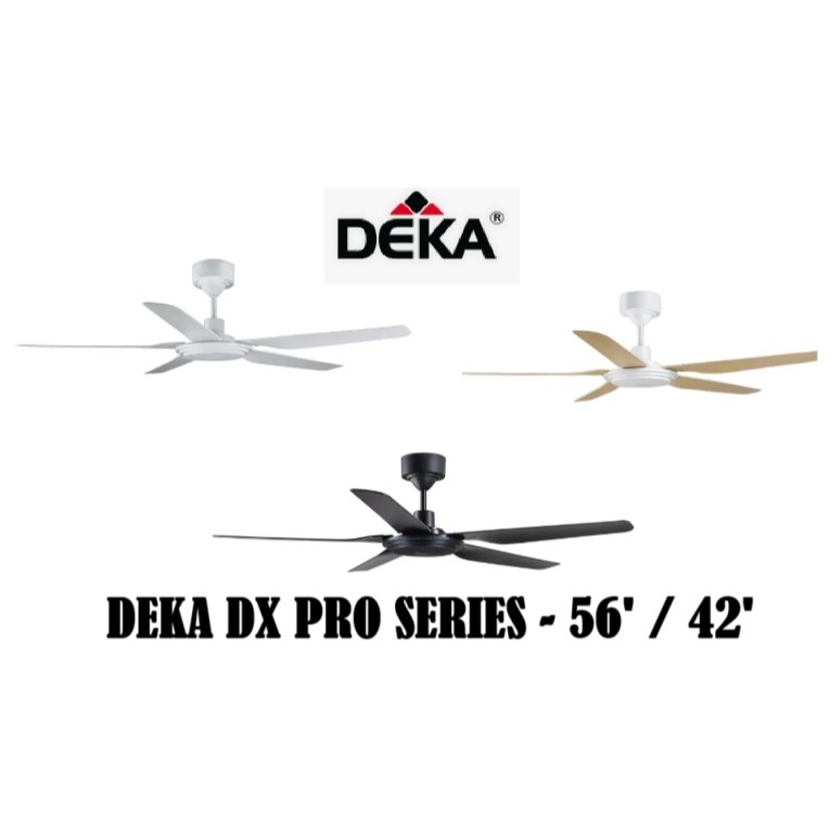 DEKA DX56” PRO / DX42” PRO DC motor Remote fan 12 Speed Turbo Ceiling ...