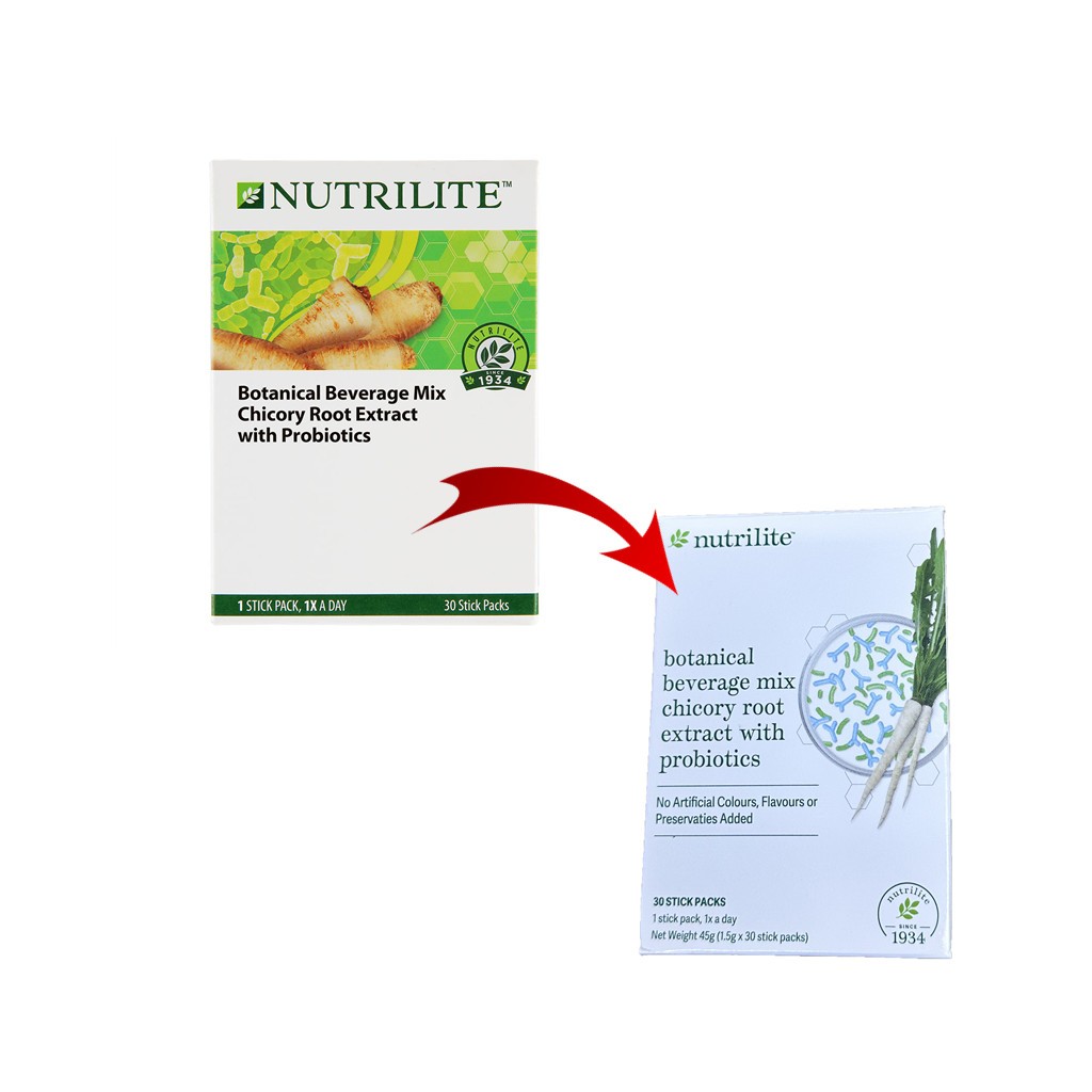 Nutrilite Botanical Beverage Mix Chicory Root Extract With Probiotics ...