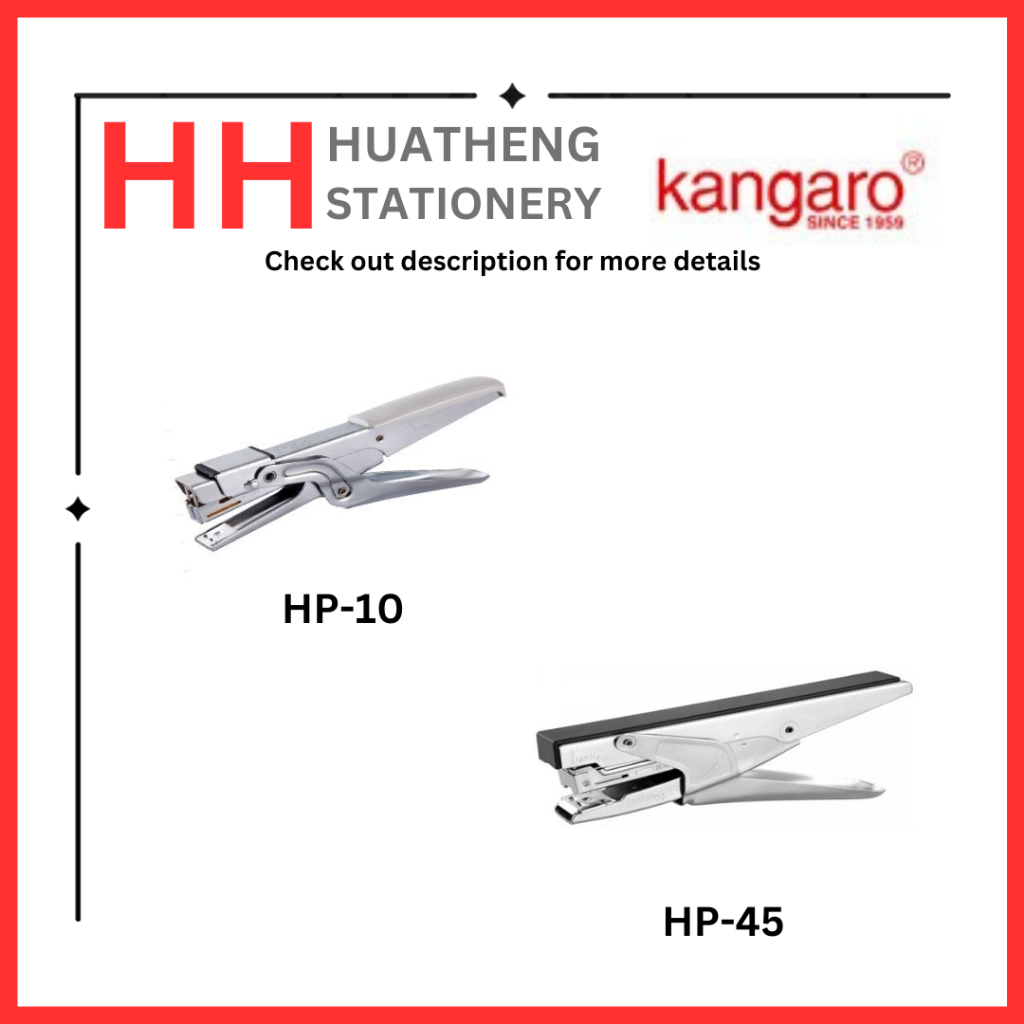 Kangaro Heavy Duty Stapler (HP-45/HP-10 ) | Kangaro Stapler | [1Box ...