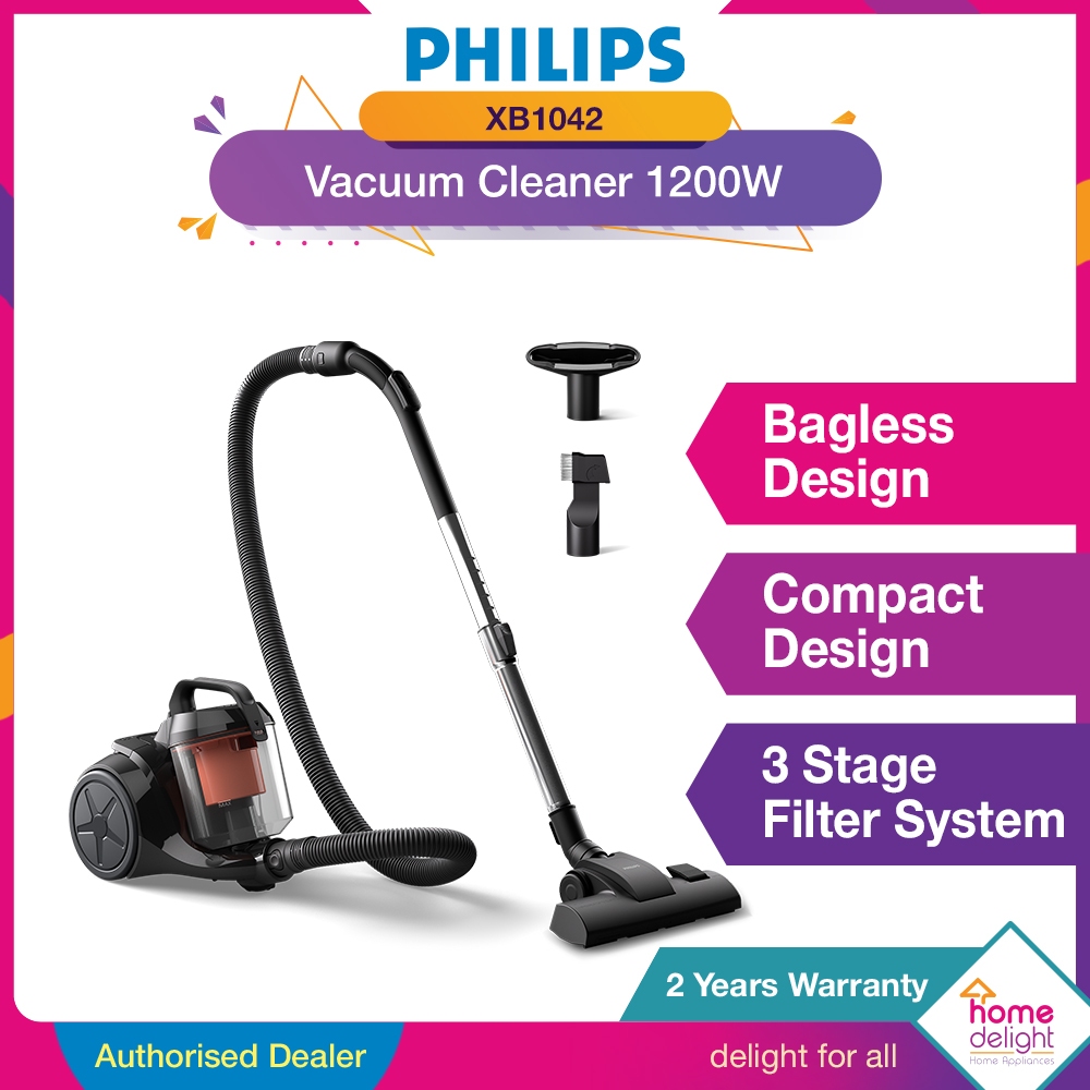 Philips Bagless Vacuum Cleaner 1200W XB1042 1800W XB2023 | Shopee Malaysia