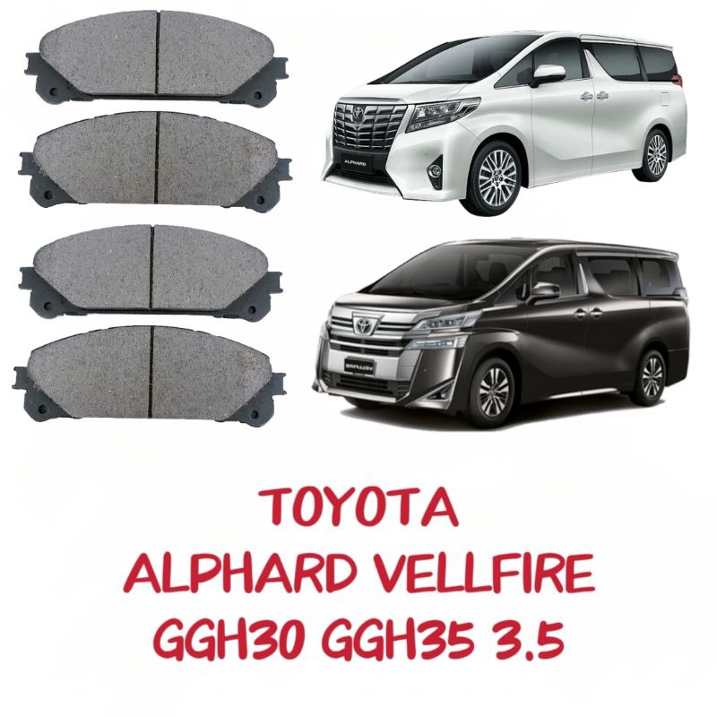 Front Ceramic brake pads TOYOTA ALPHARD VELLFIRE GGH30 GGH35 3.5 V6 ...