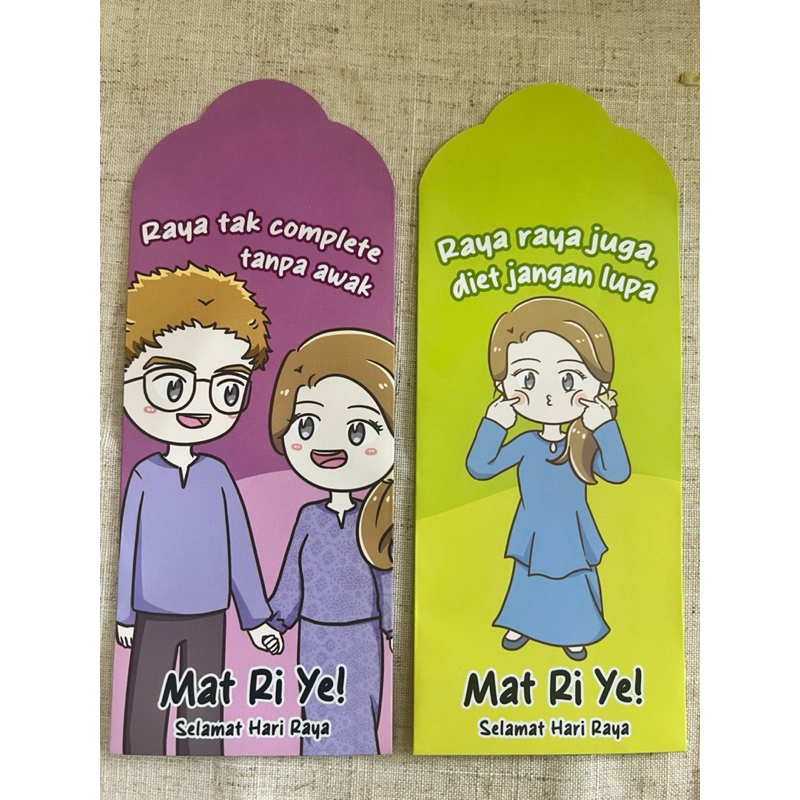 [Original | 2025 RAYA ] Sampul Raya 2 pcs (1 set) | Mat Ri Ye ...