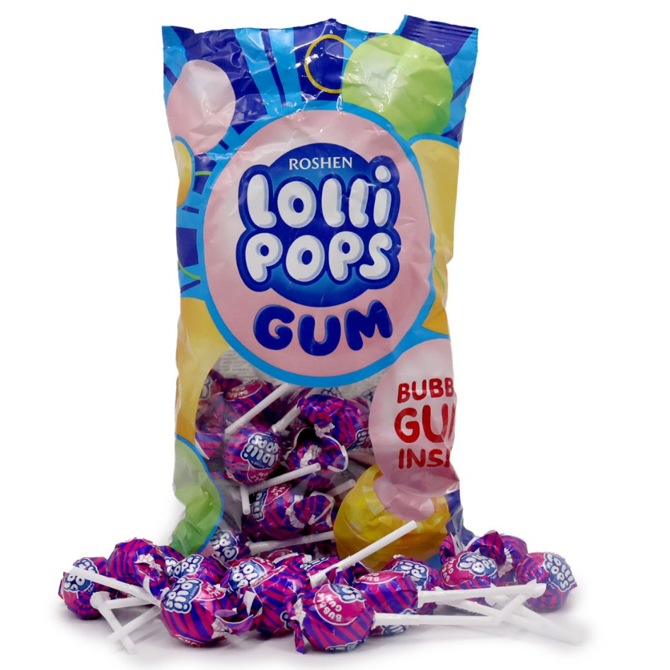 ROSHEN LOLLI POPS WITH BUBBLE GUM { 250G, 500G, 920G } | Shopee Malaysia
