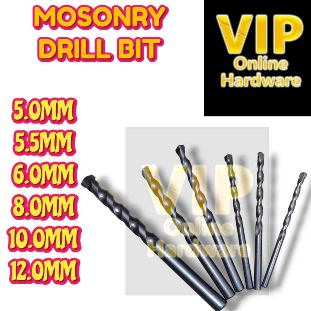 Masonry Drill Bit Concrete/ Mata Tebuk Batu Dinding /Mata Drill/Mata ...