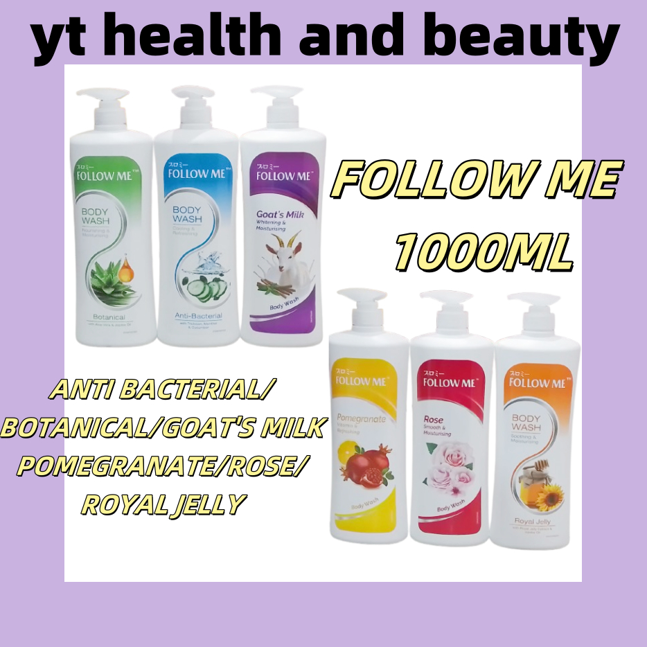 FOLLOW ME BODY WASH 1000ML - ANTI BACTERIA/BOTANICAL/GOAT'S MILK ...