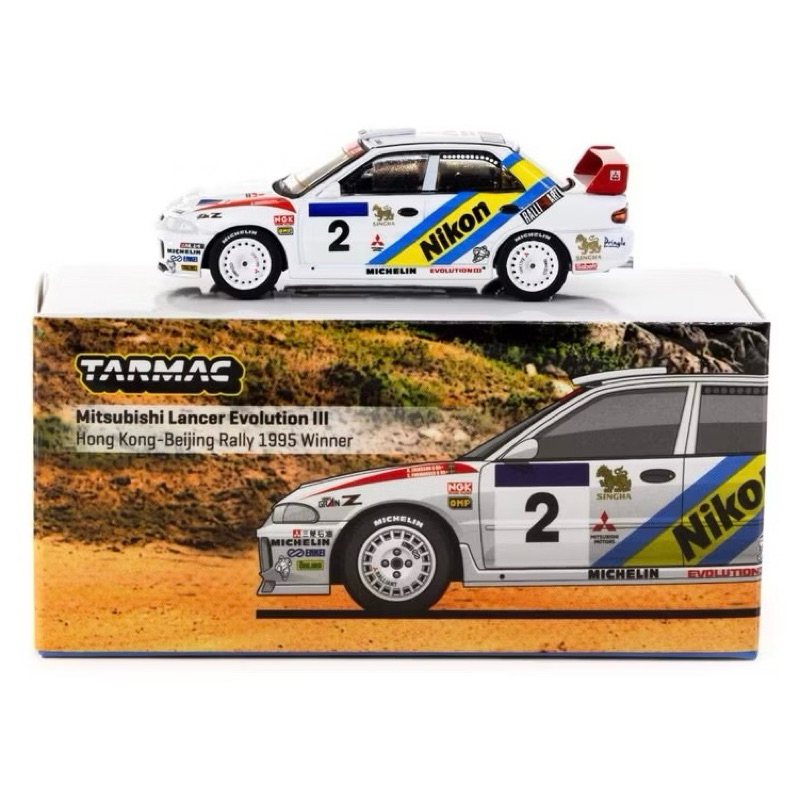 TARMAC WORKS 1/64 MITSUBISHI LANCER EVOLUTION III HONG KONG BEIJING ...