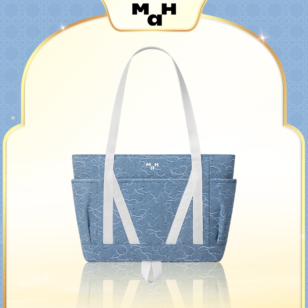 MAH Camouflage Denim Blue series Tote Durable Easy access Laptop Tote ...