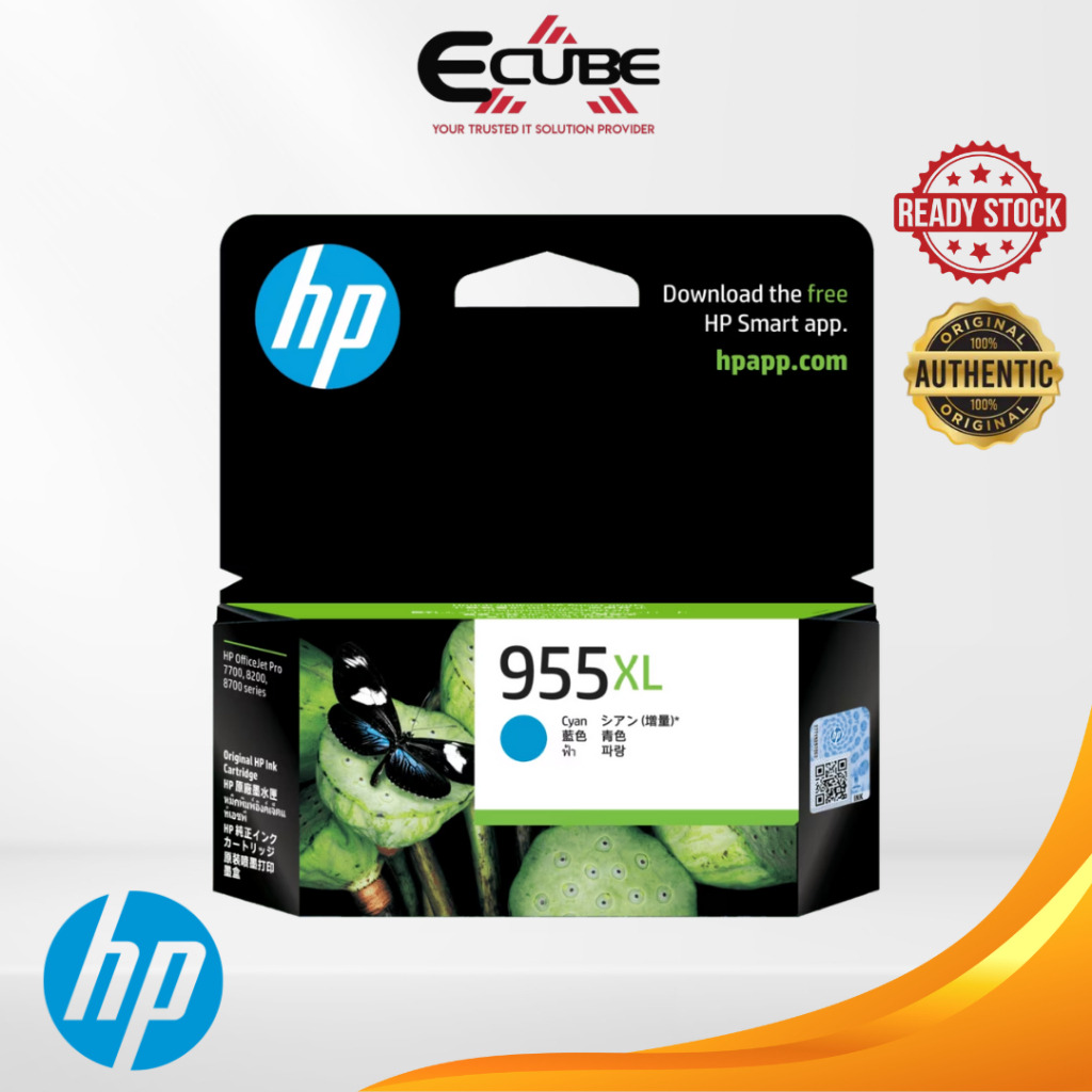 HP 955XL CYAN ORIGINAL INK CARTRIDGE L0S63AA | Shopee Malaysia