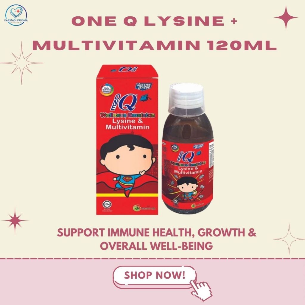 IQ WELLNESS EMULSION LYSINE & MULTIVITAMIN JUSTICE LEAGUE 120ML ...