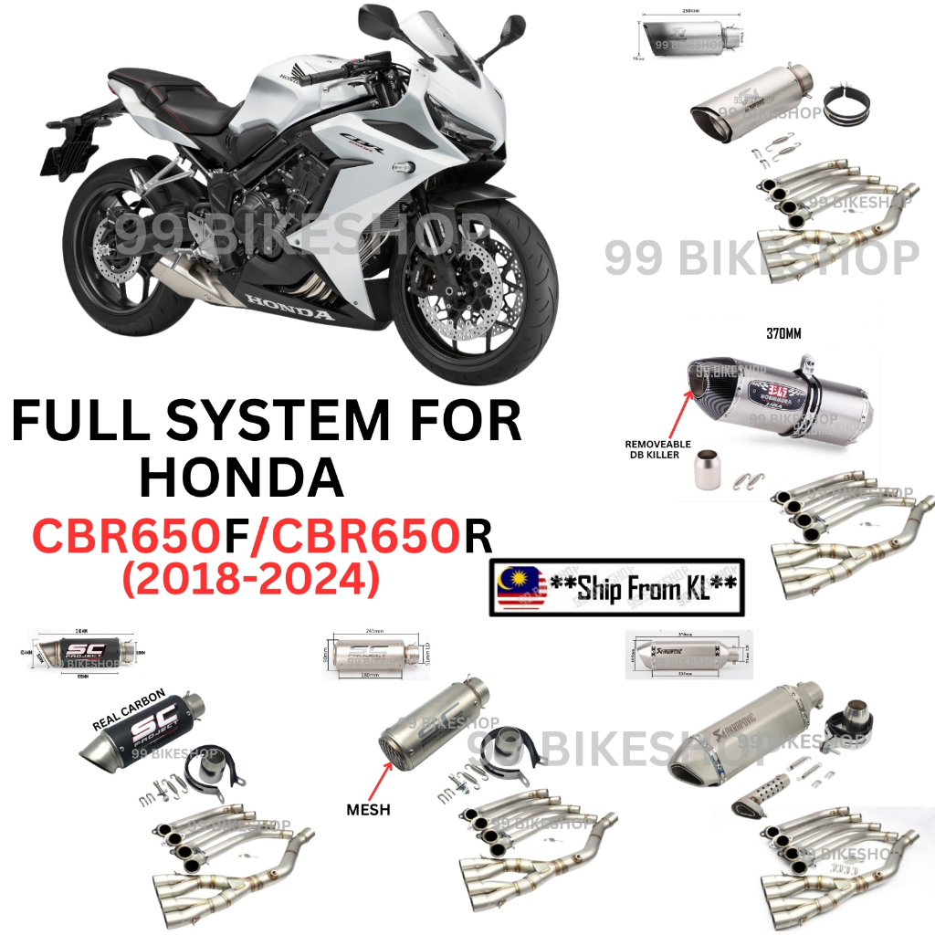 Full System For HONDA CBR650 CBR650R CBR650F 2018-2024 Motorcycle ...