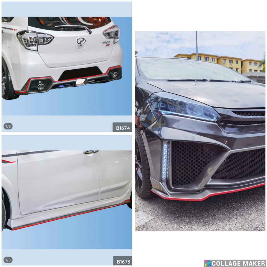 Perodua Myvi 3rd Generation 2022 2025 GT Body Kit Fiber Ready Stock ...