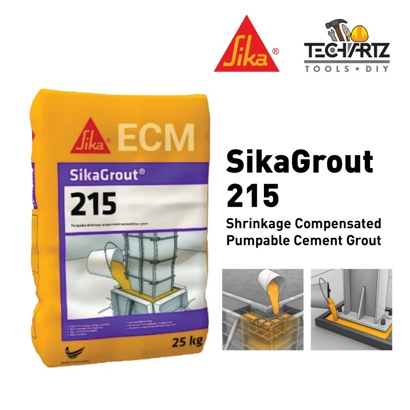 25KG Sika Grout 215 Shrinkage Compensated Pumpable Cement Grout ...