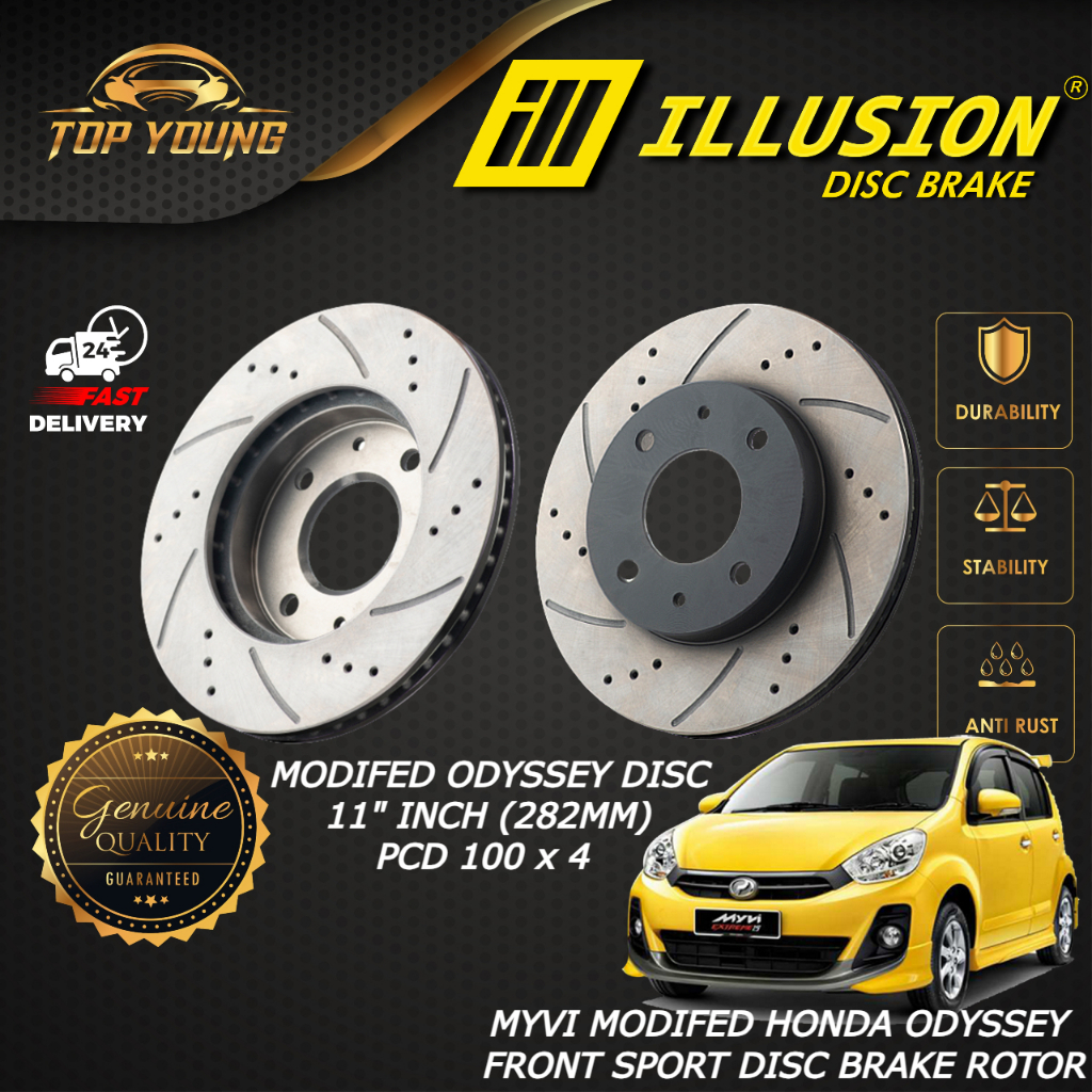 ILLUSION MYVI CUSTOM ODYSSEY (11 INCH) FRONT (DEPAN) PERODUA - MYVI ...