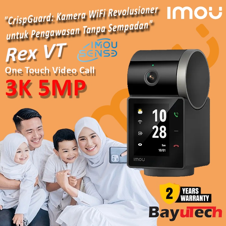 IMOU REX VT REX 3D 5MP One Touch Video Call & Monitoring Wireless CCTV ...