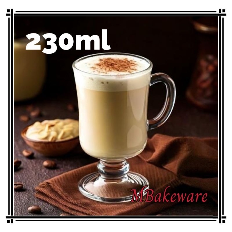 【MBakeware】230ml Barista Irish Coffee Cup Latte Cup Matcha Cup Flower ...