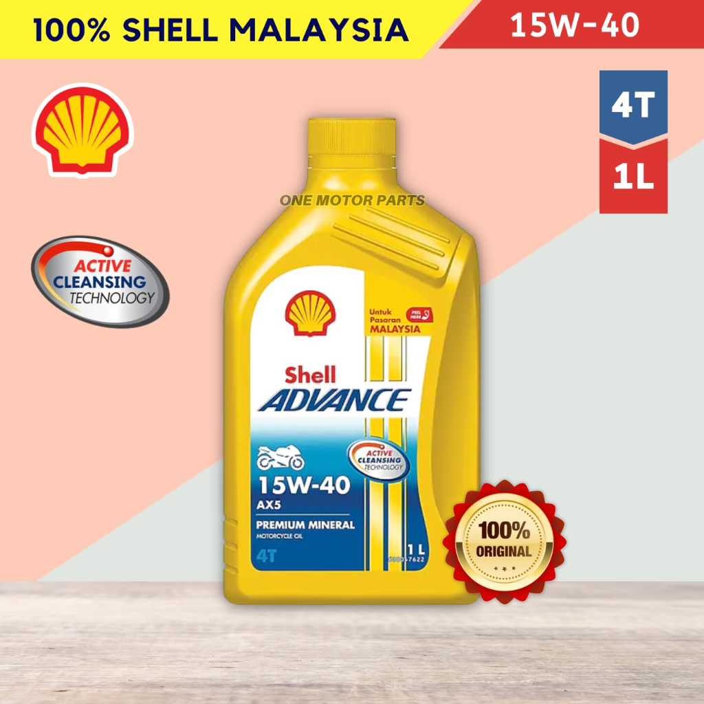 Shell Engine Oil Minyak Enjin Motor & Skuter Yamaha Honda Modenas SM ...