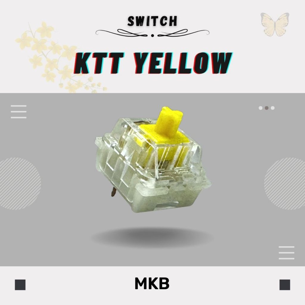 MKB KTT Yellow Linear Switch For Mechanical Keyboards | Shopee Malaysia