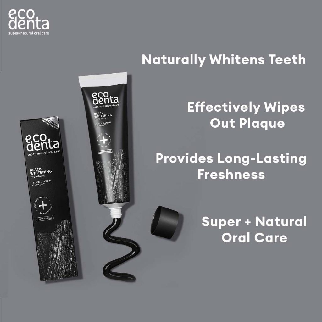 ECODENTA Black whitening toothpaste (100mL) Ready Stocks | Shopee Malaysia