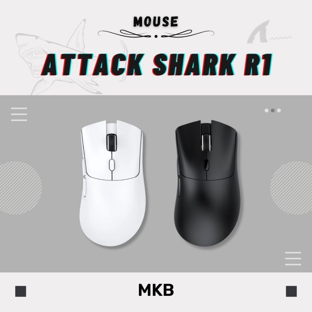 Attack Shark R1 Lightweight Programmable Wireless Gaming Mouse PAW3311 ...