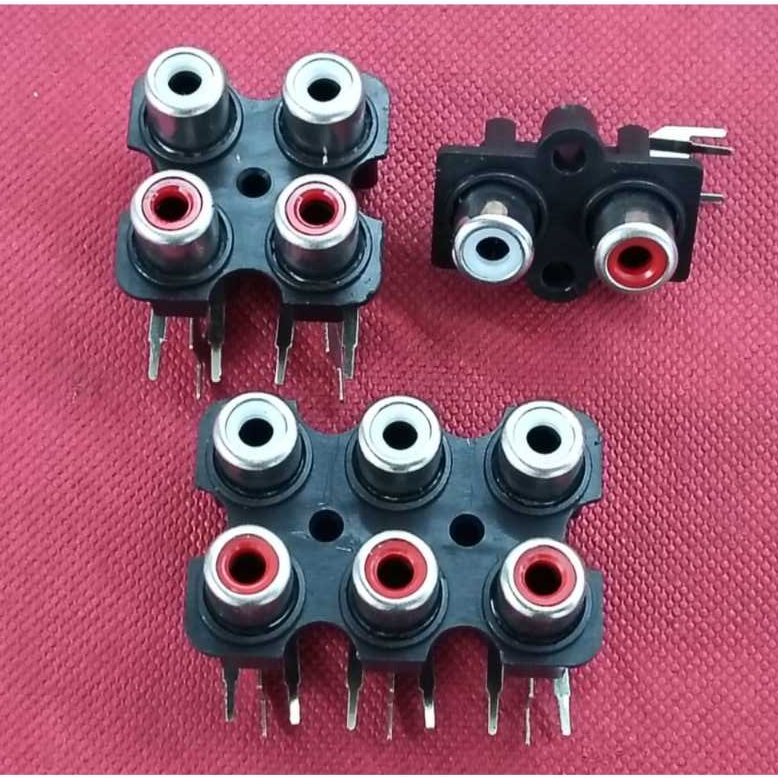 RCA terminal 2 Ways, 4 Ways, 6 Ways RCA Input / Output PCB Terminal RCA ...