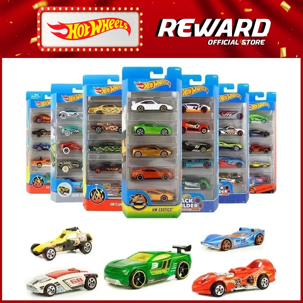 Mattel Hot Wheels 5-Car Pack Assortment (1806) / Toys / Diecast ...