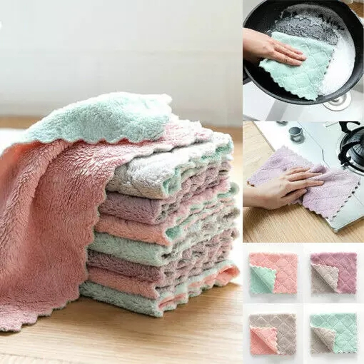 Kain Pencuci Pinggan Mangkuk Pembersihan Microfiber, Tuala Microfiber ...