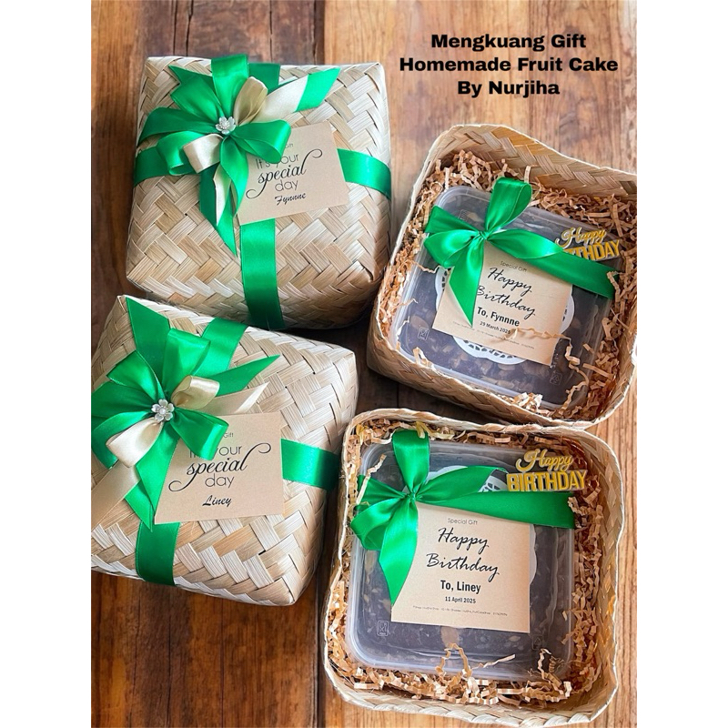 VIP Gift Kek Buah Kukus Klasik Bakul Mengkuang | Shopee Malaysia
