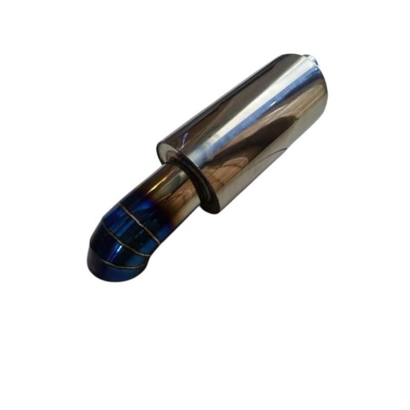 Js Racing Titanium Face Blue Tip Car Muffler Exhaust Semi S-Flow / Z ...