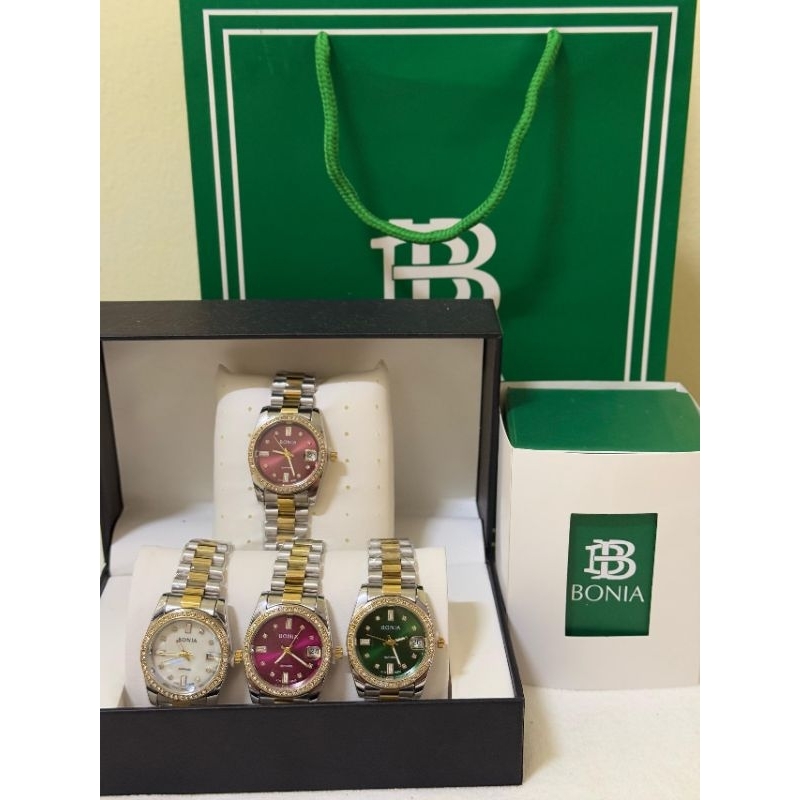 Bonia Plain stainless steel (butik kualiti) | Shopee Malaysia