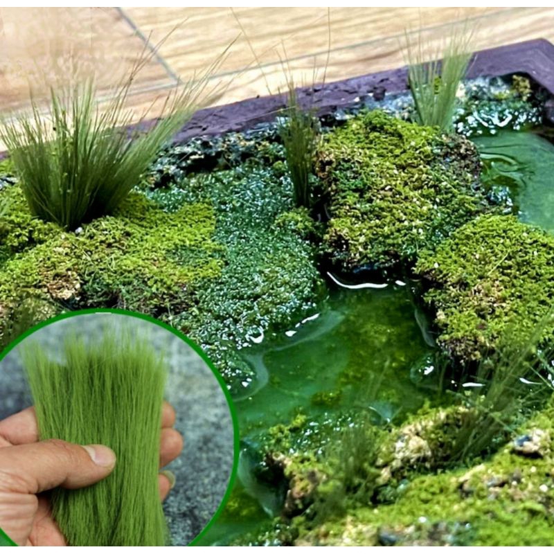 10cm grass model grass powder sand HO train sand table medieval ...