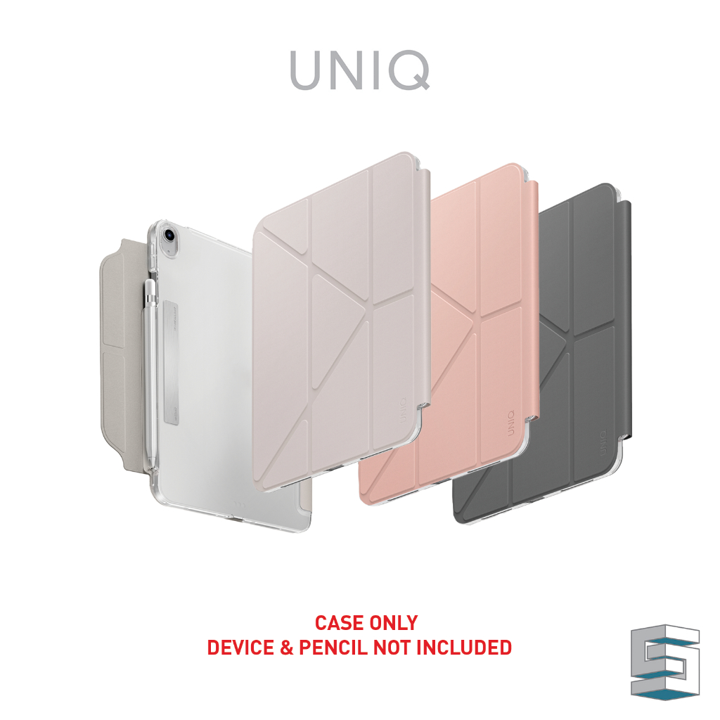 UNIQ Camden Click Case for iPad 10th 11th A16 Gen Rhino Grey/Blush Pink ...