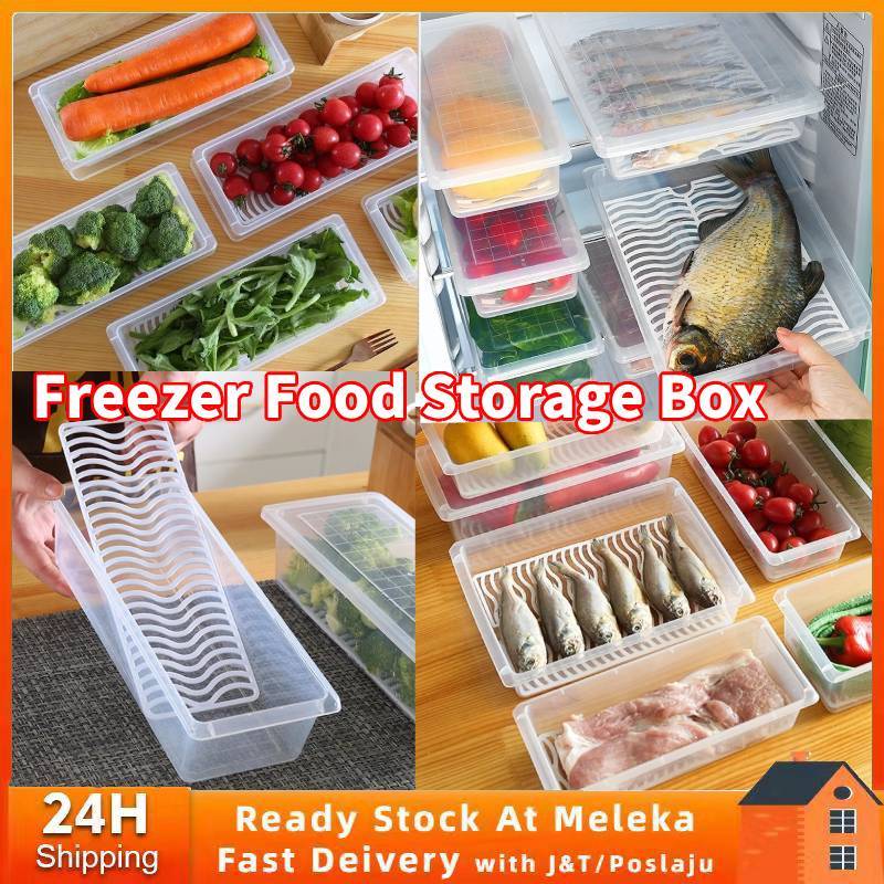 🔥Freezer Food Storage Box Kitchen Vegetable Fruit Storage Box Fridge ...
