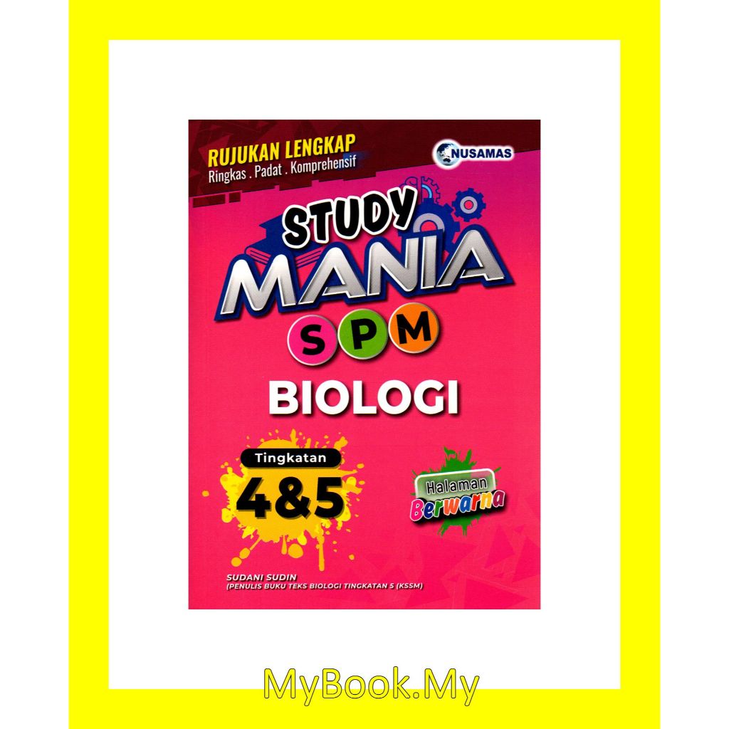 *BARU* MyB Buku Rujukan/Nota : Biologi - Study Mania SPM Tingkatan 4&5 (Nusamas) | Shopee Malaysia