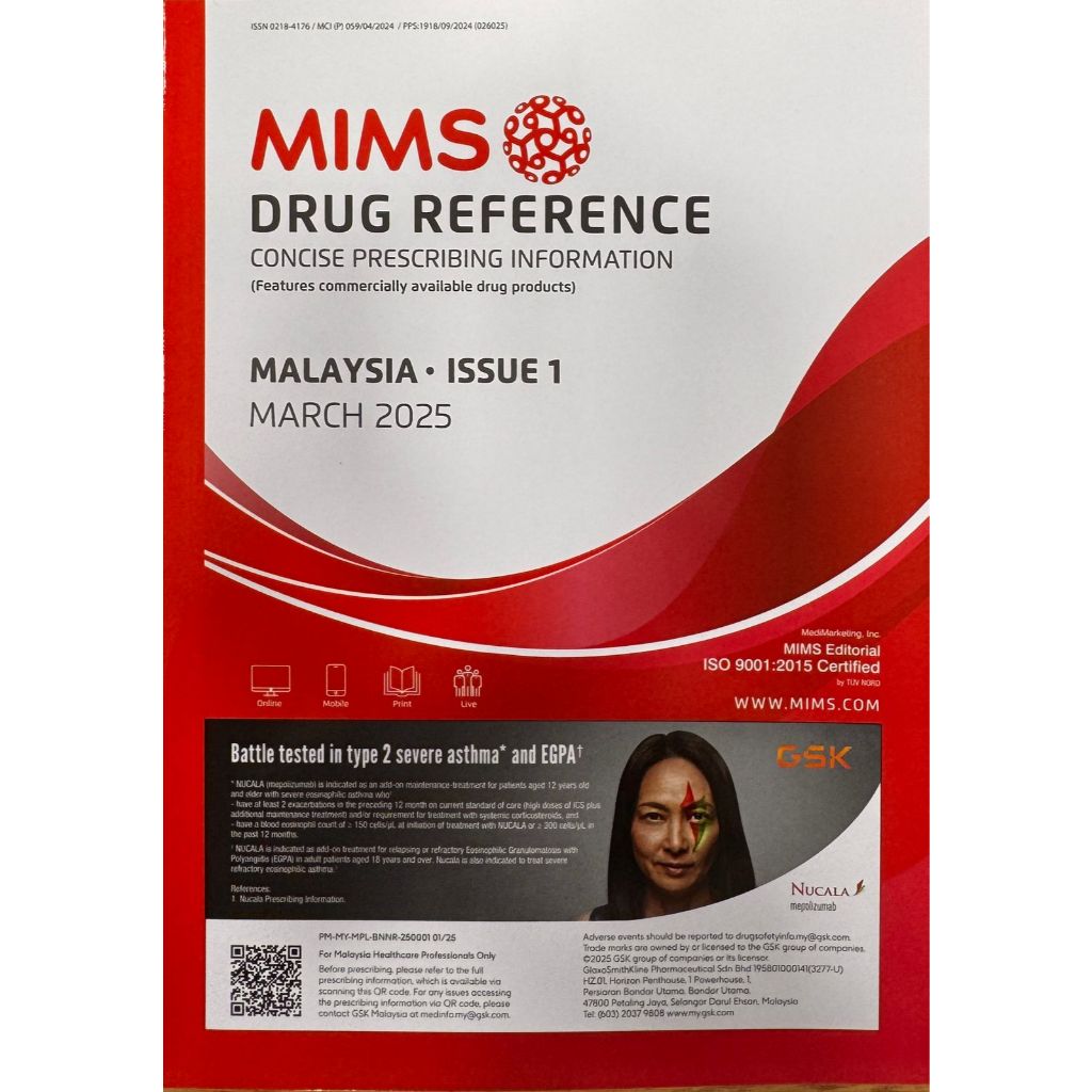 MIMS DRUG REFERENCE MALAYSIA ISSUE 2 JUNE 2025 [425] | Shopee Malaysia