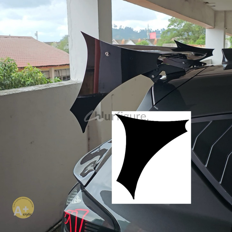 Custom Cut GT Wings for car spoiler (Hiasan Kereta) | Shopee Malaysia