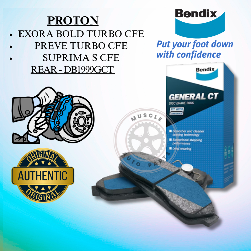 Proton Preve Turbo, Exora Bold CFE Turbo, Suprima S Rear Brake Pad ...