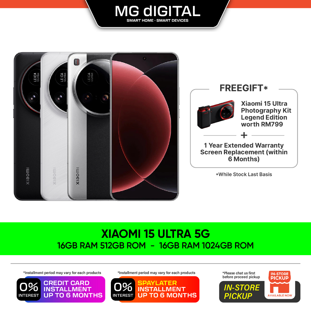 Xiaomi 15 Ultra 5G (16+1024GB / 16+512GB) - READY STOCK, 1 Year Xiaomi Malaysia Warranty ...
