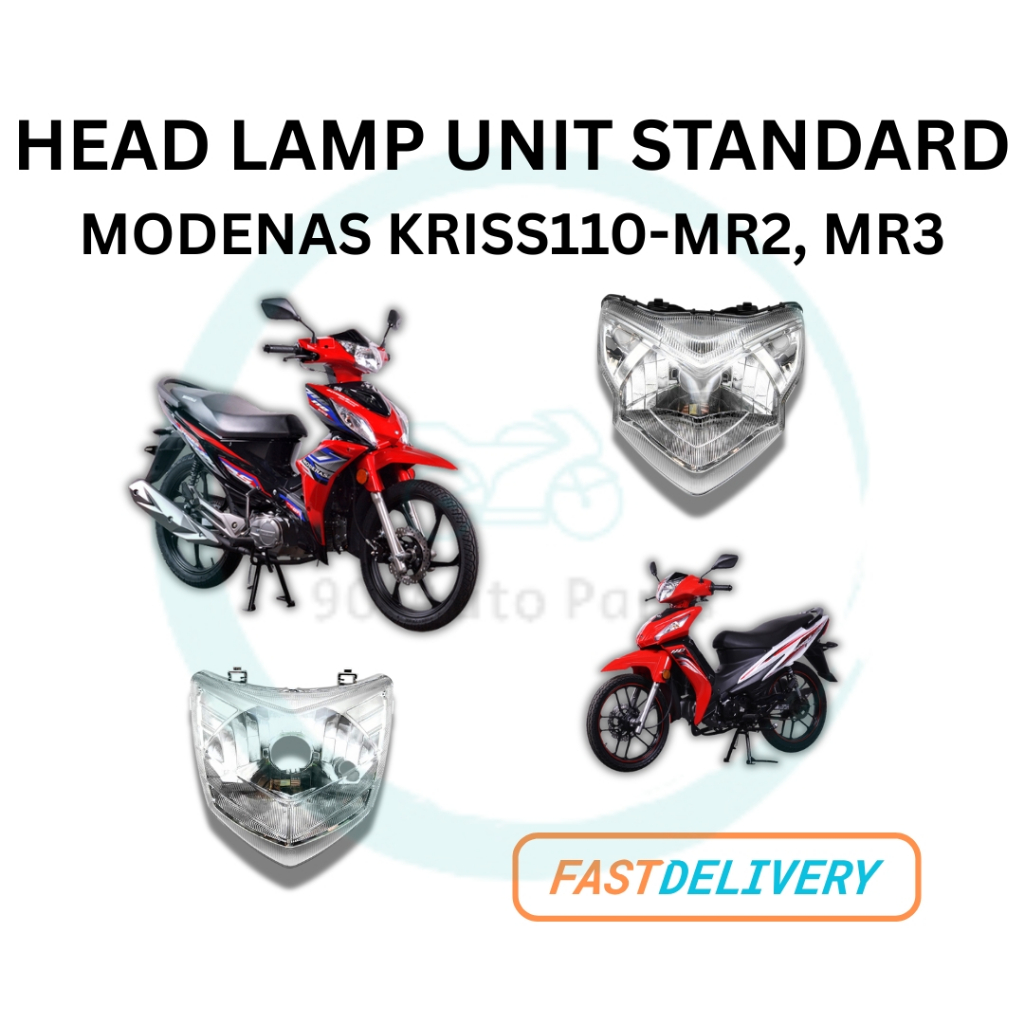 MODENAS KRISS 110 MR2 KRISS 110 MR3 MOTORCYCLE HEAD LAMP UNIT HEAD ...