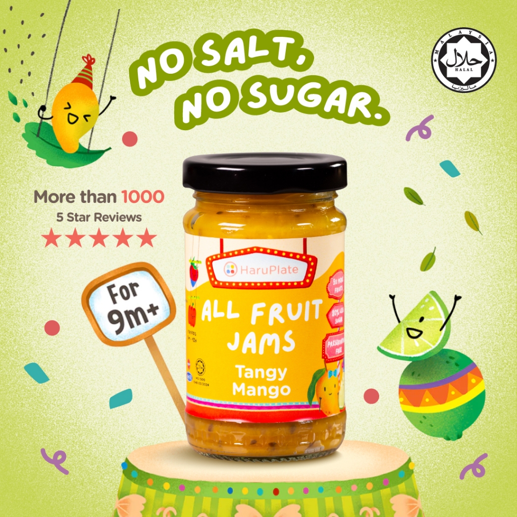 No Sugar All Fruit Jams by HaruPlate - Tangy Mango Jam (Halal-Certified ...