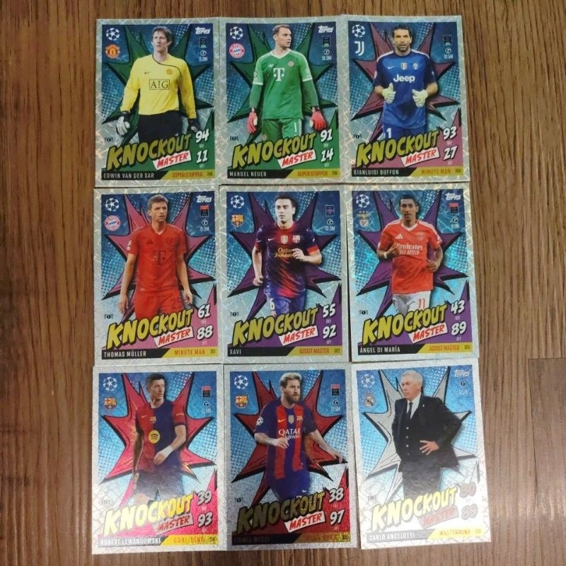 Topps Match Attax Extra UCL 2024/25 Knockout Master Cards (Normal ...