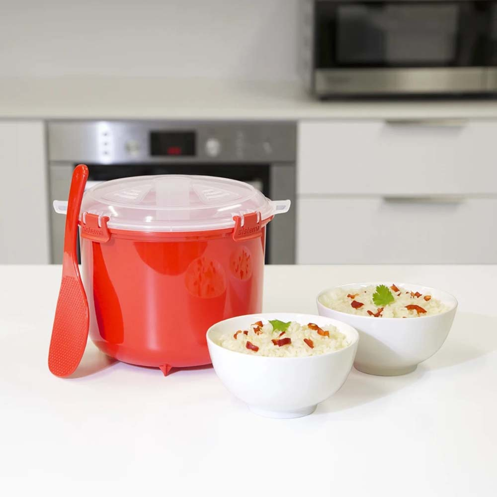 Microwave Steaming Rice Container Plastic Rice Box for Microwaving Rice ...