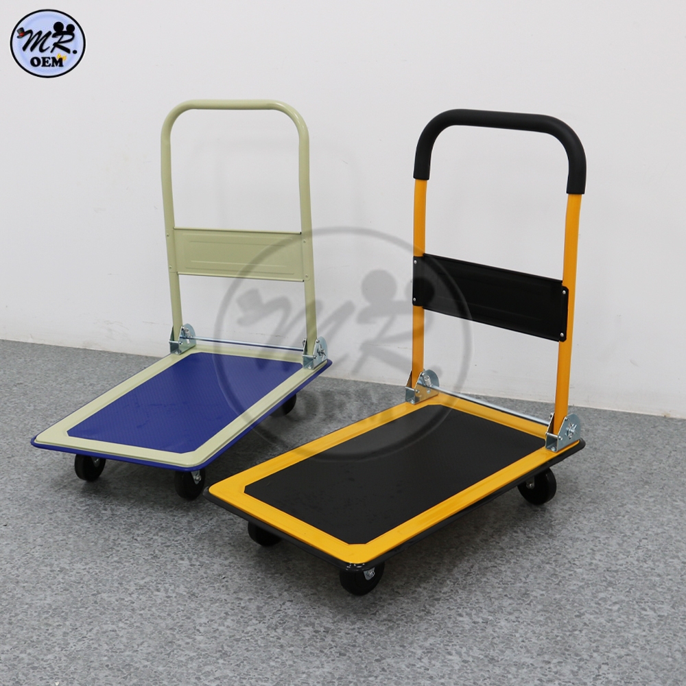 MR OEM 150KG Foldable Steel Trolley Platform Hand Truck Heavy Duty Home ...