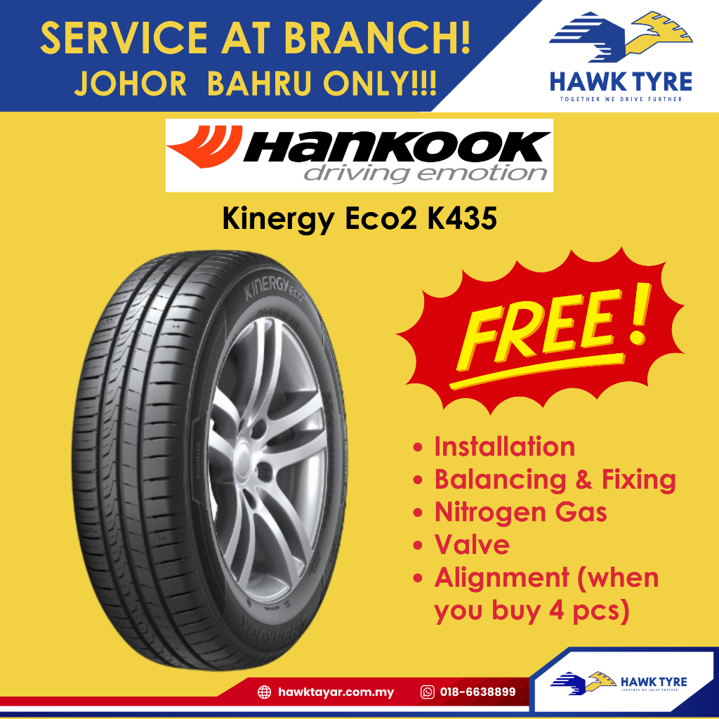 Hankook Tyres/Tayar Kingergy eco2 K435 165/55R14 165/60R14 175/65R14 ...