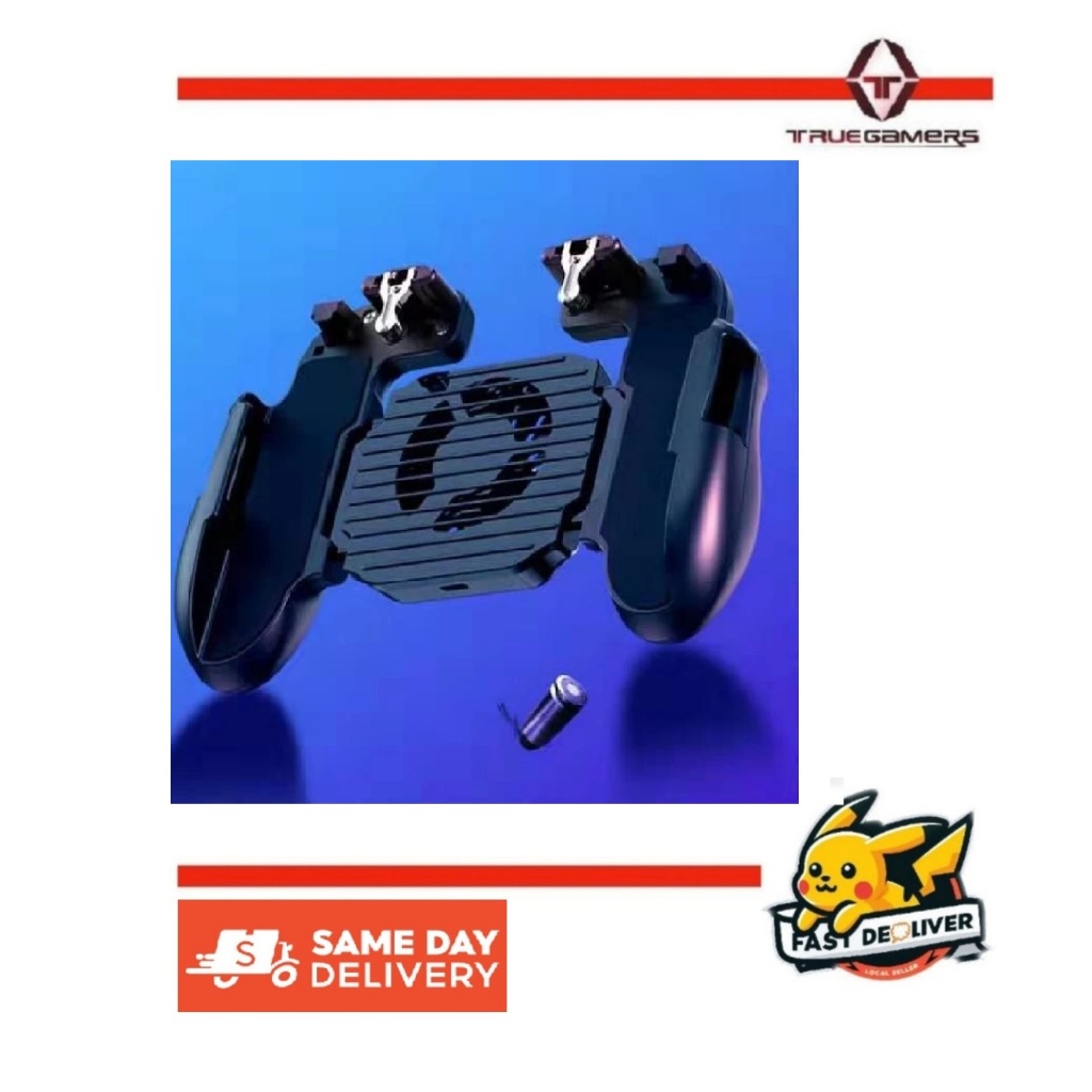 🔥Mobile Game Controller with Cooling Fan+Trigger Buttons|PUBG,COD,MLBB ...