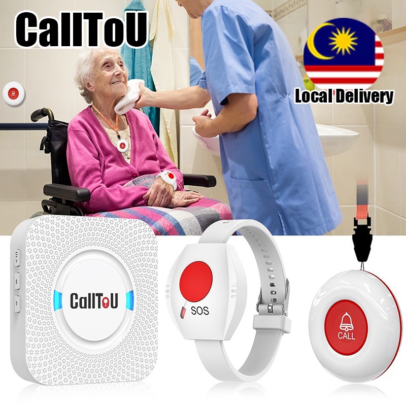 CallToU Emergency Alarm Bell Calling Wireless Caregiver Pager for ...