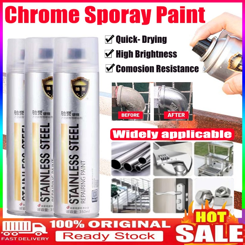 【Ready Stock】No Rust Chrome Paint Spray Cartridges With Chrome Plated ...